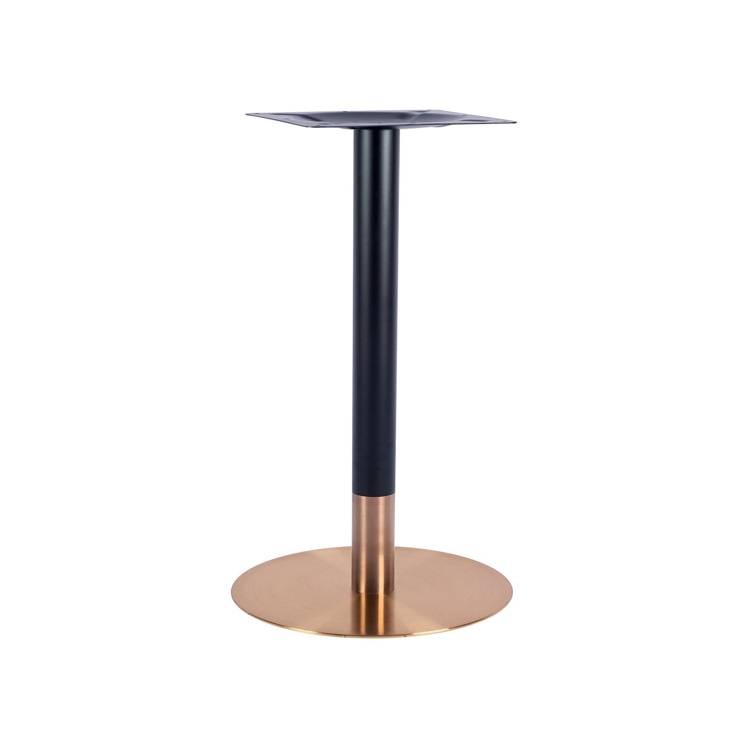 Ava Small Round Table Base - Rose-Gold/Black – Bode Contract